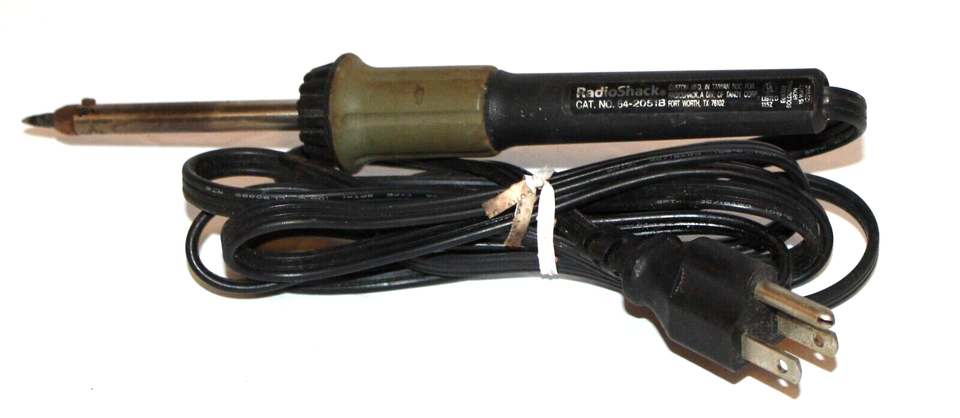 Radio Shack Soldering Iron Cat. No. 64-2051B 15-Watt 120 Volt Test ...