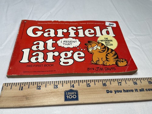 Garfield At Large His First Book 1980 Jim Davis 1st Edition Vtg | eBay