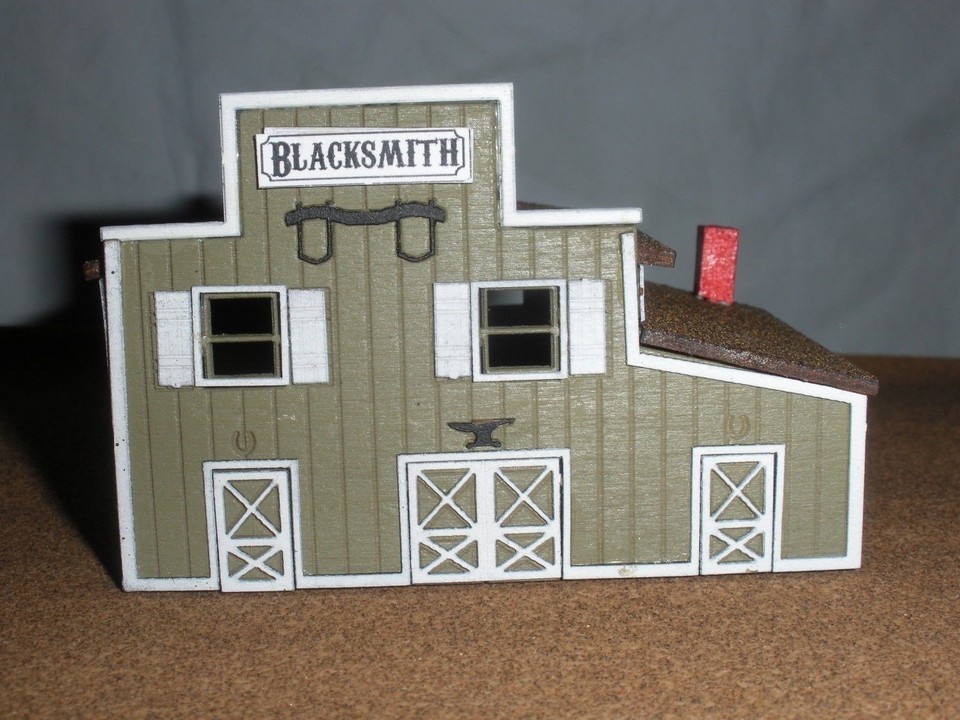 N Scale Old West Blacksmith Shop Kit | eBay