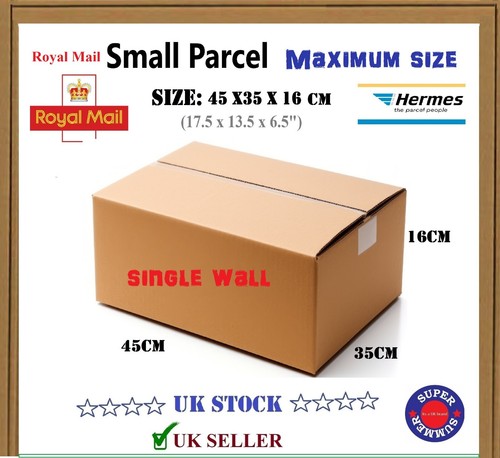 10x Royal Mail (45x35x16cm) Cardboard Boxes small parcel Postal Packing ...