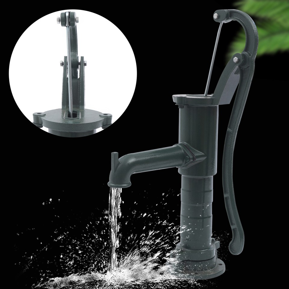 Hand Well pump Manual Deep Water Pump Cast Iron Handheld Press Garden ...