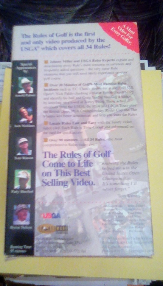 USGA The Rules of Golf Hosted by Johnny Miller Narrated by Dick Enberg ...