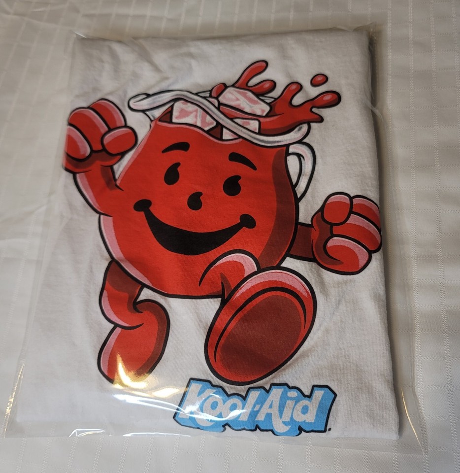 2X White Kool-Aid Punch Graphic Print T-Shirt Men's Women's Unisex ...