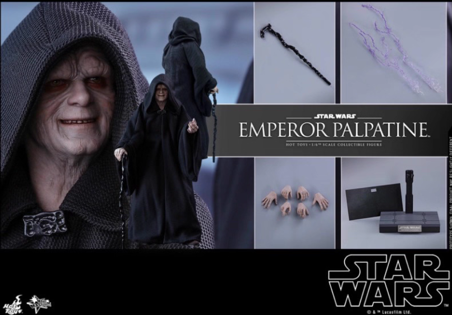 HotToys MMS467 Star Wars 6 emperor palpatine 1/6 Action Figure Standard ...