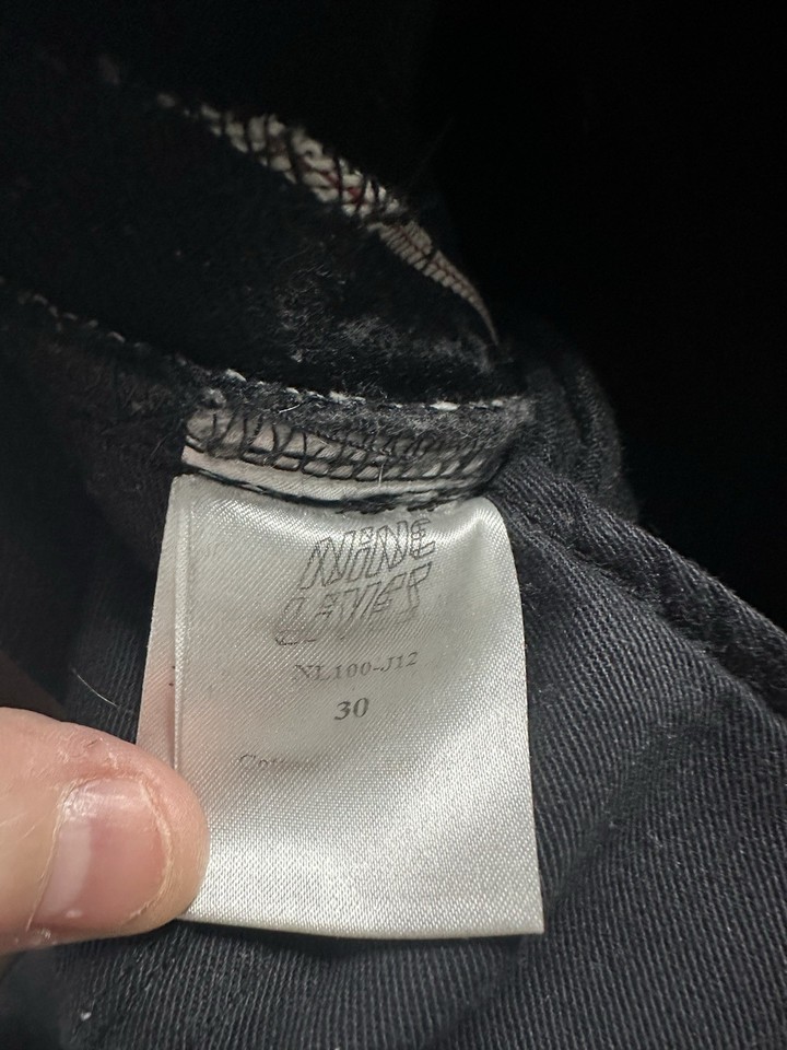 Nine Lives Japan Mens Denim Jeans Size 30 Selvedge Black Button Fly ...