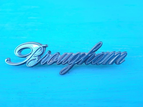 70s LINCOLN BROUGHAM 4" Silver Chrome Emblem Ornament Logo Badge D70B ...