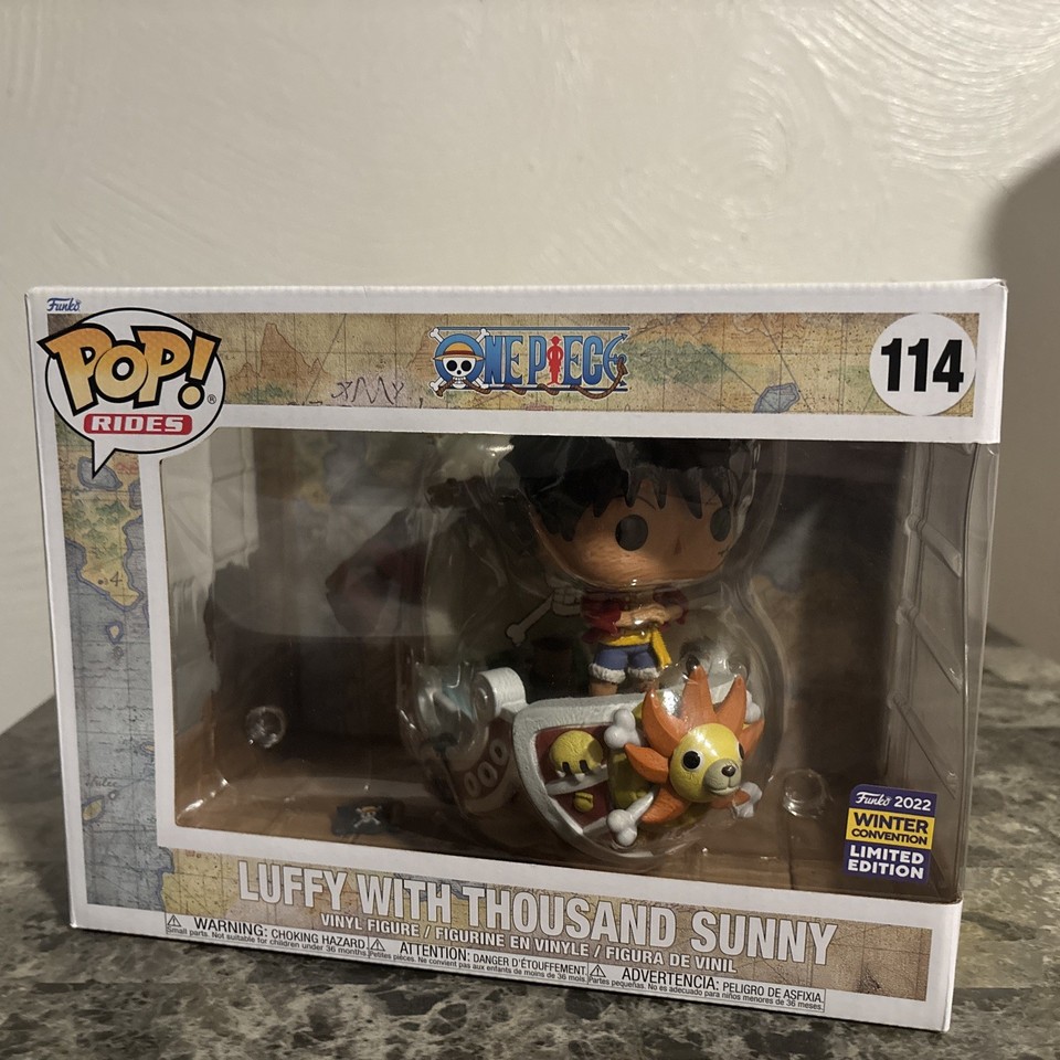 Funko Pop Rides Luffy Thousand Sunny #114 One Piece Winter Convention ...