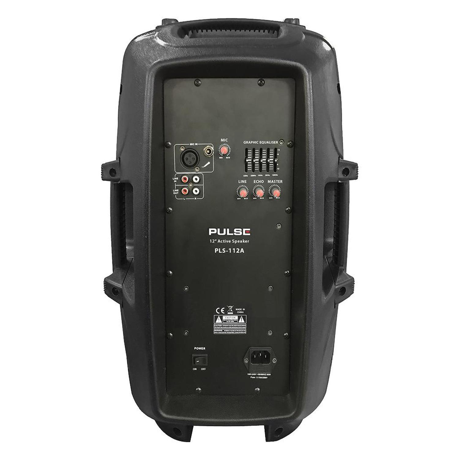 Pulse PLS-112A 12' 150w Active PA Speaker Loudspeaker Performance DJ ...