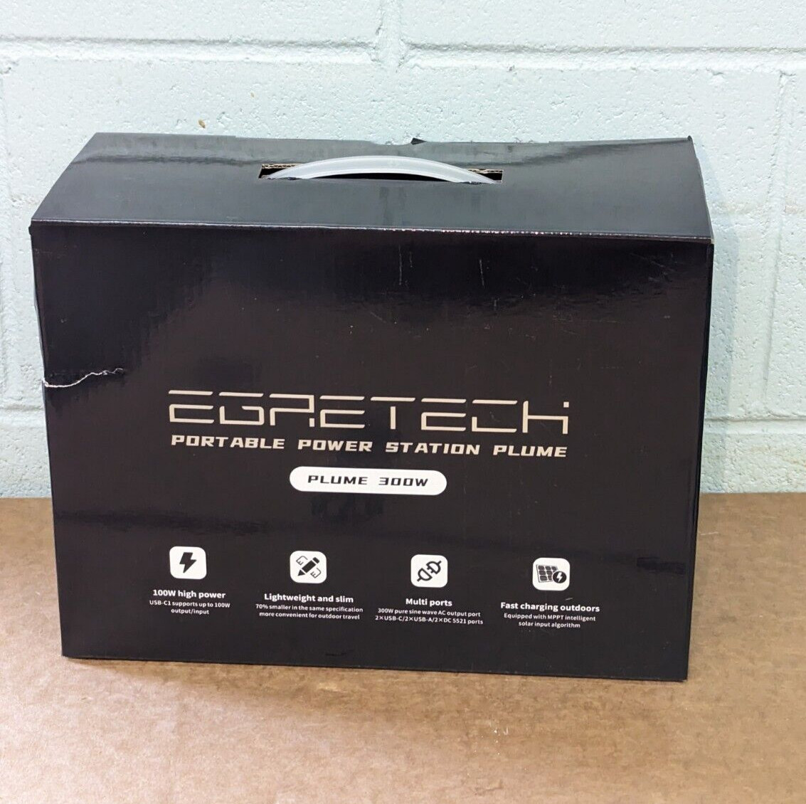 Egretech Portable Power Station 300W, Plume 300W 260Wh Solar Generator