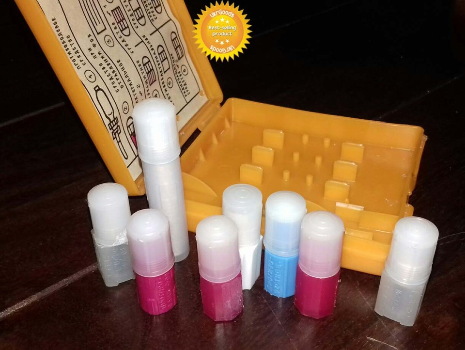 Soviet USSR army first aid medicine kit storage box NBC protection ...