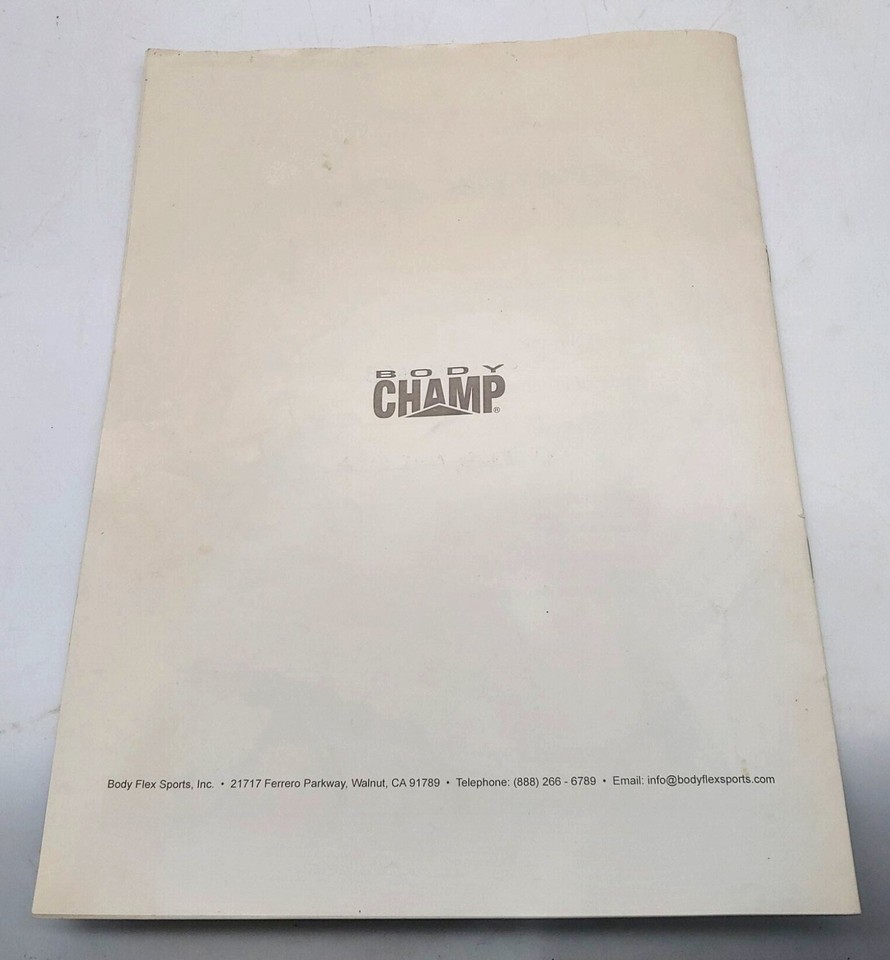 Body Champ IT 9070 Gravity Inversion System Owner's Manual | eBay