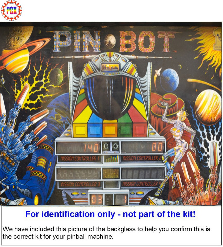 1986 Williams Pin-Bot Pinball Machine Rubber Ring Kit - aka Pinbot | eBay