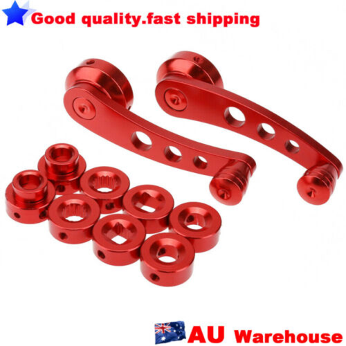 New Universal Aluminum Manual Car Window Riser Handles Kit 4.49" 114mm ...