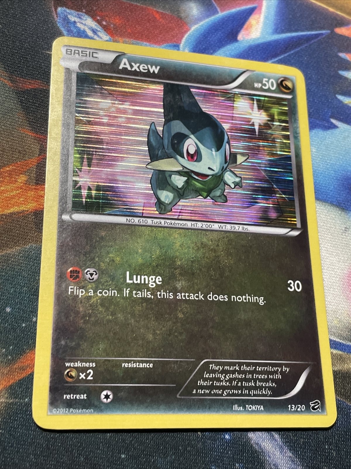 Axew Pokemon Card