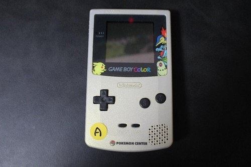 Nintendo Gameboy Color Pokemon Center Limited Edition Console Only Gold ...