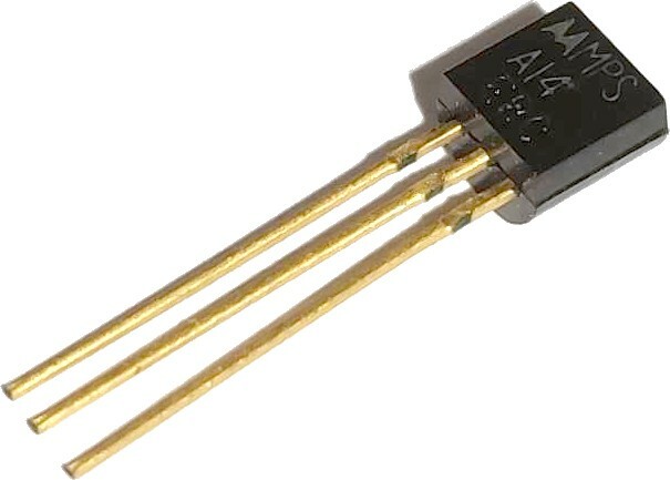 Motorola MPSA14 NPN Transistor Gold Pins | eBay