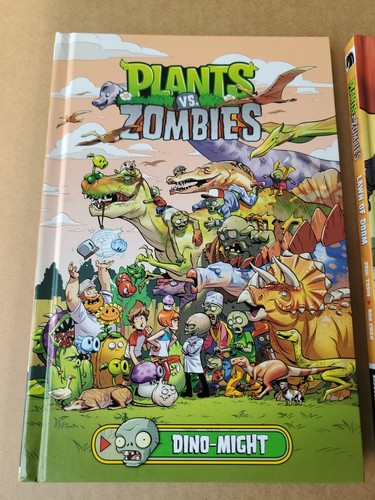 Paul Tobin Plants Vs Zombies Graphic Novels Dino-Might & Lawn of Doom ...