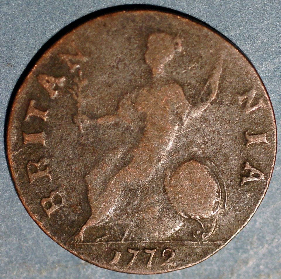 Great Britain 1/2 Penny 1772 George III KM# 601 | eBay