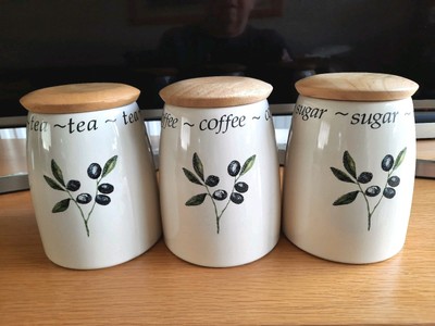 Creative Tableware Italian Tea Coffee Sugar Storage Jars / Containers ...