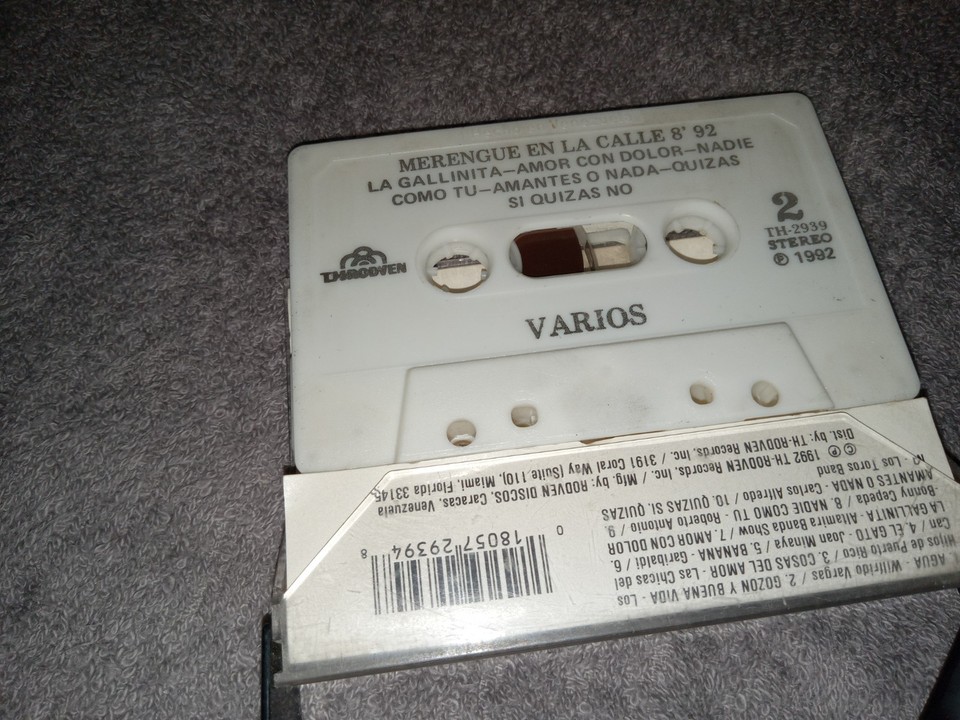 Merengue En La Calle Ocho: 92' - Cassette Tape - 1992 TH Rodven-Various ...