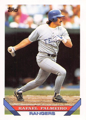 Rafael Palmeiro 1993 Topps 305 Texas Rangers Baseball Card | eBay