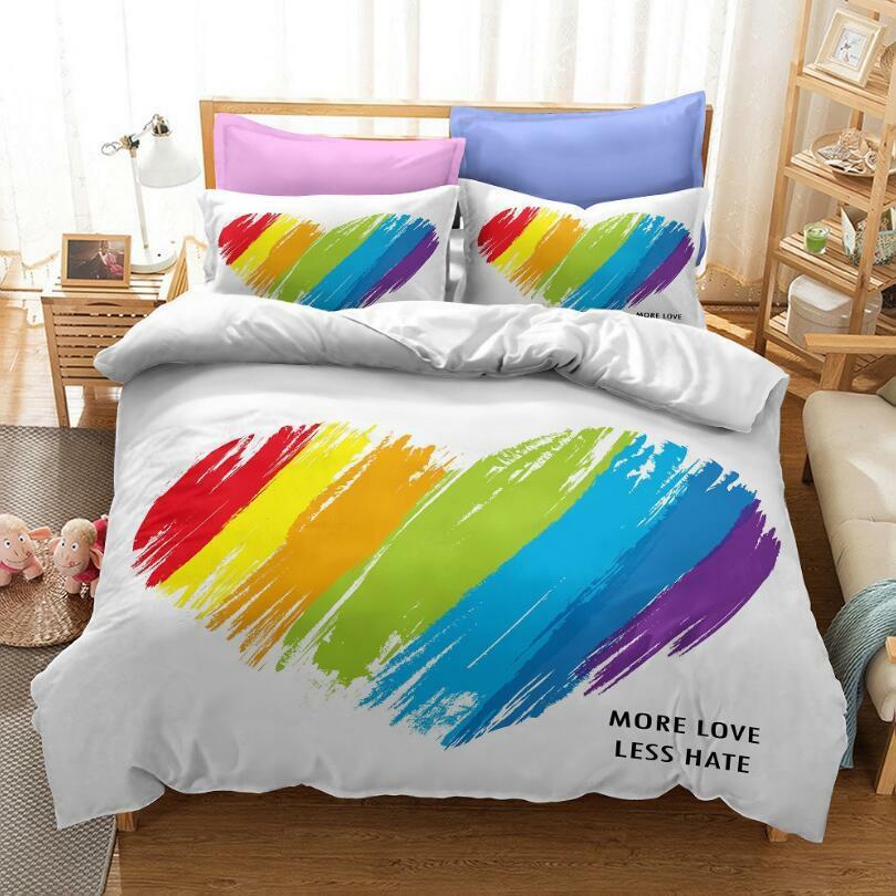 LGBT Doona Quilt Duvet Cover Set Double Queen King Size Bed Lesbian ...