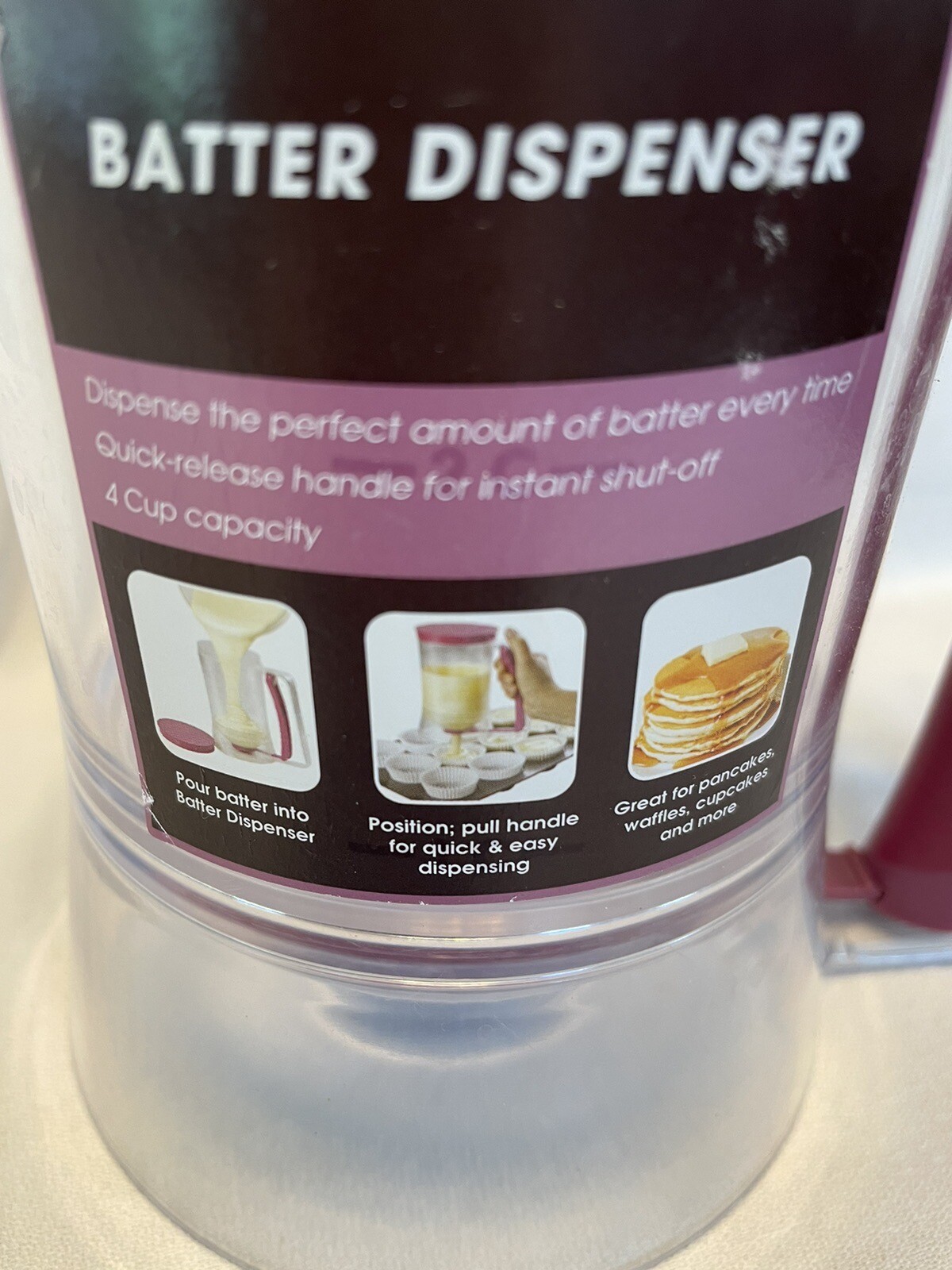 Batter Dispenser Pancake Kitchen Measuring Perfect Amount Baking Tool ...