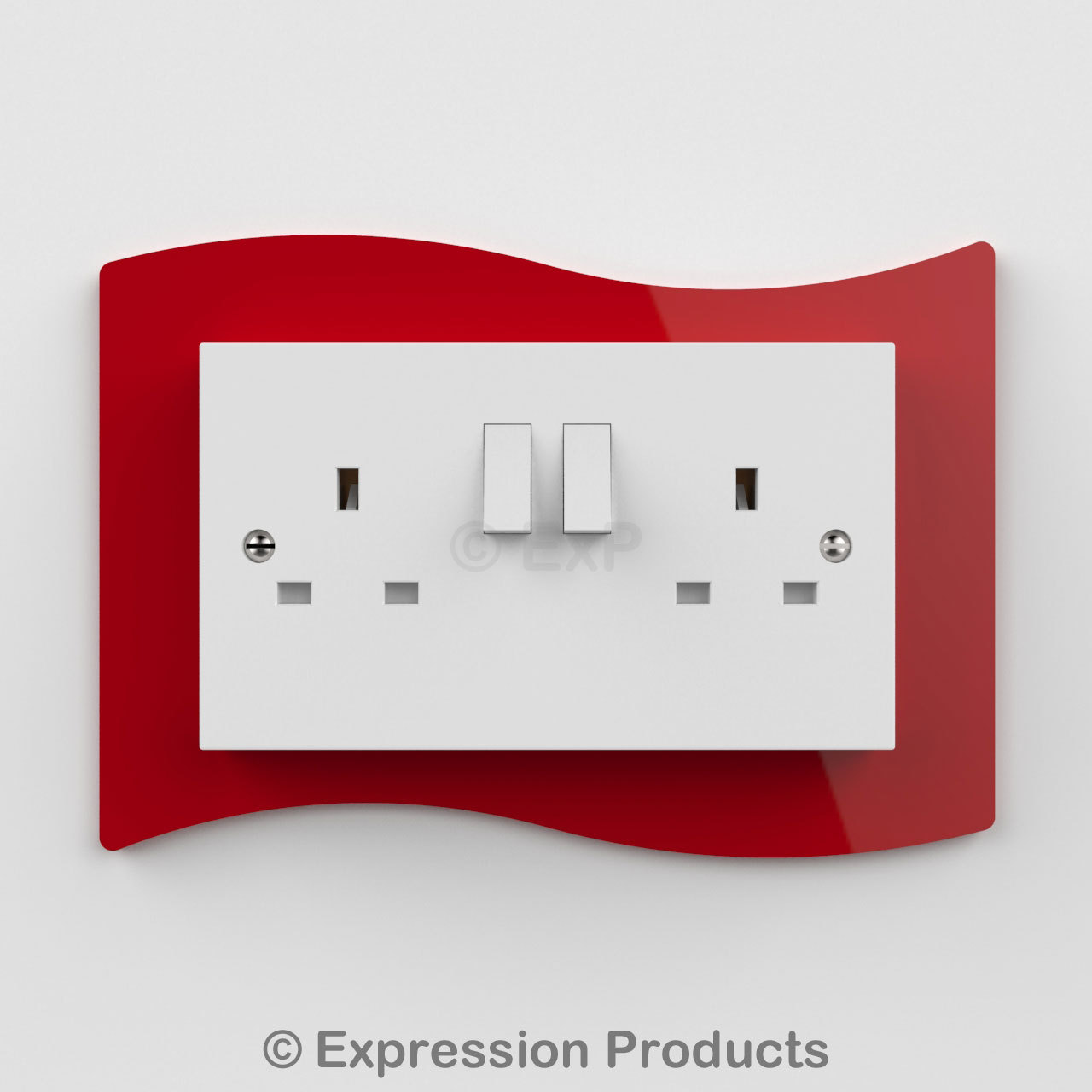 Light Switch / Plug Socket Back Plate Finger Surround Panel single ...