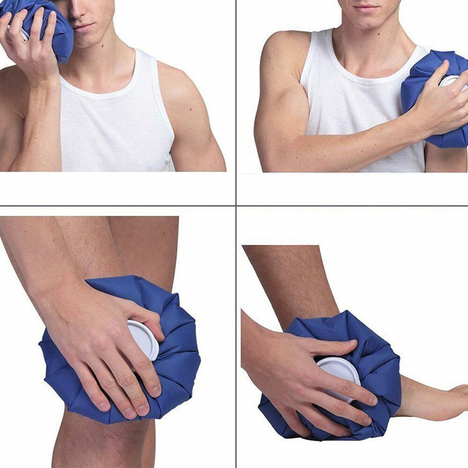 Ice Bag Cooler Pack Cold Reusable First Aid Knee Pain Relief Heat ...