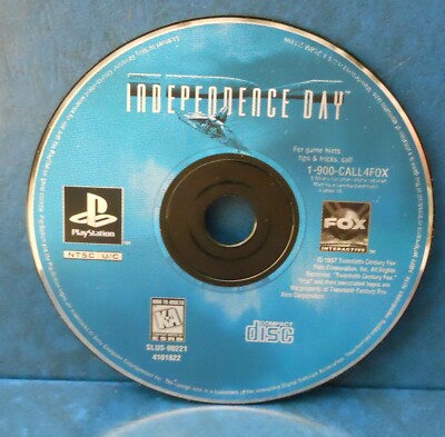 INDEPENDENCE DAY Sony PlayStation 1 1997 PS1 Authentic Game Disc Only ...