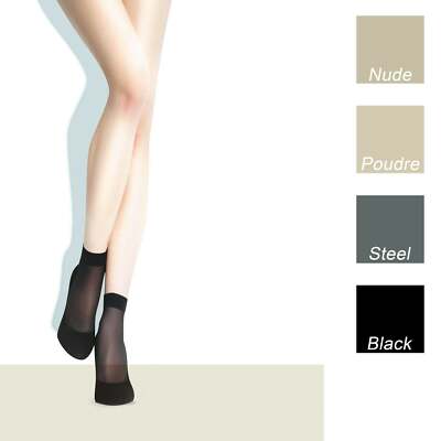 Fiore Maja 20D Classic Sheer Ankle Socks - 2 Pair Value Pack - OS | eBay