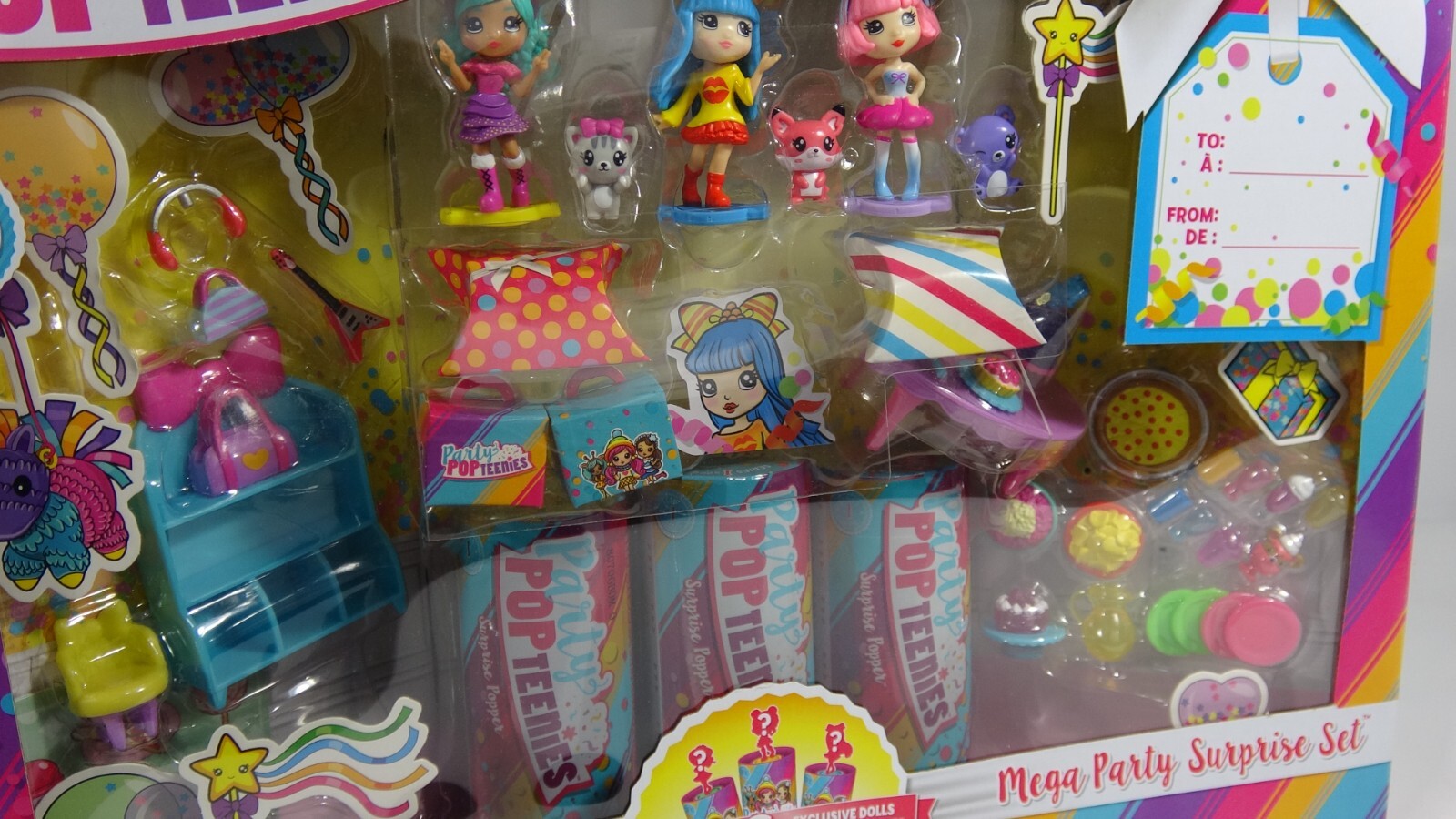 Party Pop Teenies Poptastic Party Playset MEGA Party Surprise Set NIB ...