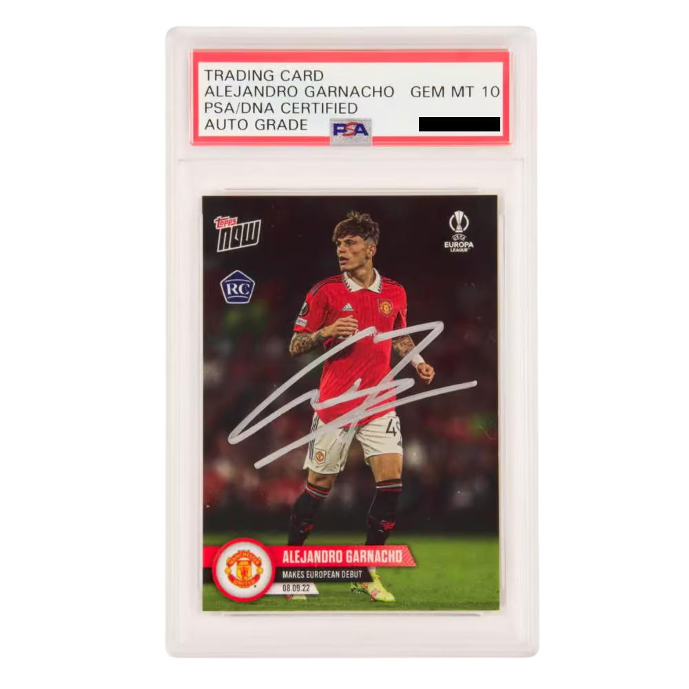Alejandro Garnacho Signed 2022 Topps Now Rookie Card – PSA Autograph 10 ...