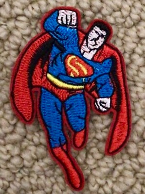 2 Patches as Shown Superman DC Comics Embroidered Sew On Iron On 1.89 ...