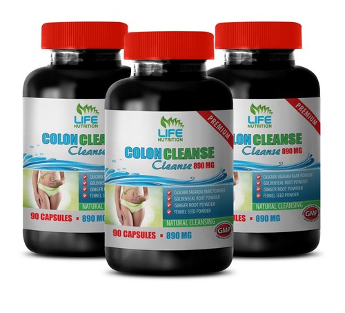 body detox pills - COLON CLEANSE COMPLEX 890mg - natural detoxifier 3B ...