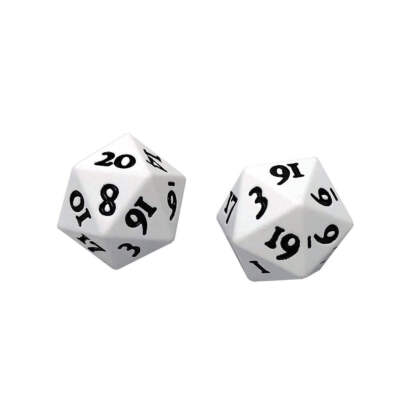 2 CT Ultra PRO Heavy Metal D20 Dice Set 2CT Zinc Alloy Metal Weighted ...