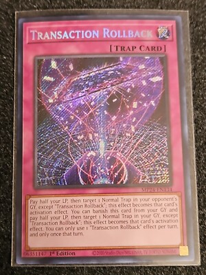 *Misprint* YUGIOH Transaction Rollback MP24-EN134 Secret Rare Foiling ...