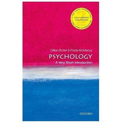 Psychology : A Very Short Introduction by Freda McManus and Gillian ...
