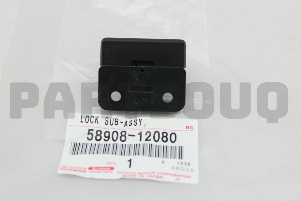 5890812080 Genuine Toyota LOCK SUB-ASSY, CONSOLE COMPARTMENT DOOR 58908 ...