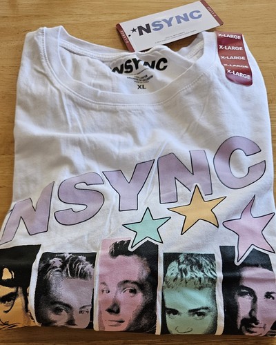 NSYNC T-Shirt, 90s Style Band & Justin Timberlake, New W/tags, XL Adult ...