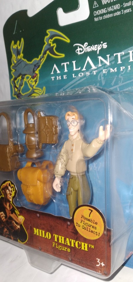 *NEW* Disney Atlantis The Lost Empire Milo Thatch 2000 Mattel 4" Action ...