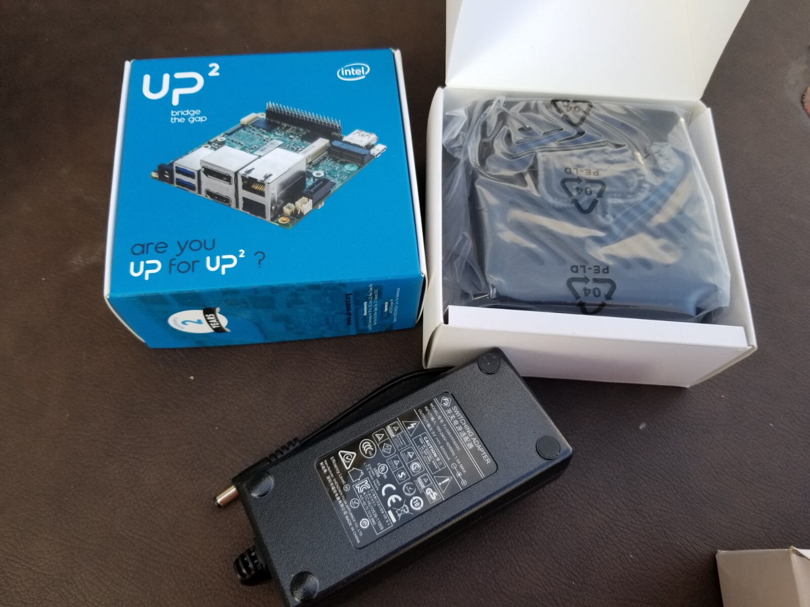 Up2 board with passive heat sink, outer shell and power supply Intel | eBay