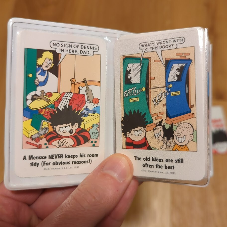 Dennis The Menace Beano Carousel Wafers Set of 6 Trading Cards in Album ...