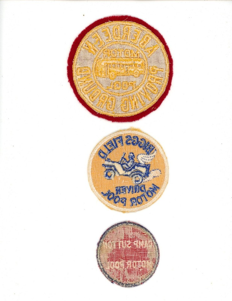 WW2 WWII US Army MOTOR POOLS Camp Sutton Biggs Field Aberdeen Proving ...