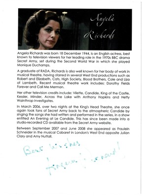 Angela Richards signed autograph! AMCo! 14446 | eBay