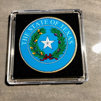Great State of Texas USA State Seal Colorized Collectible Challenge ...