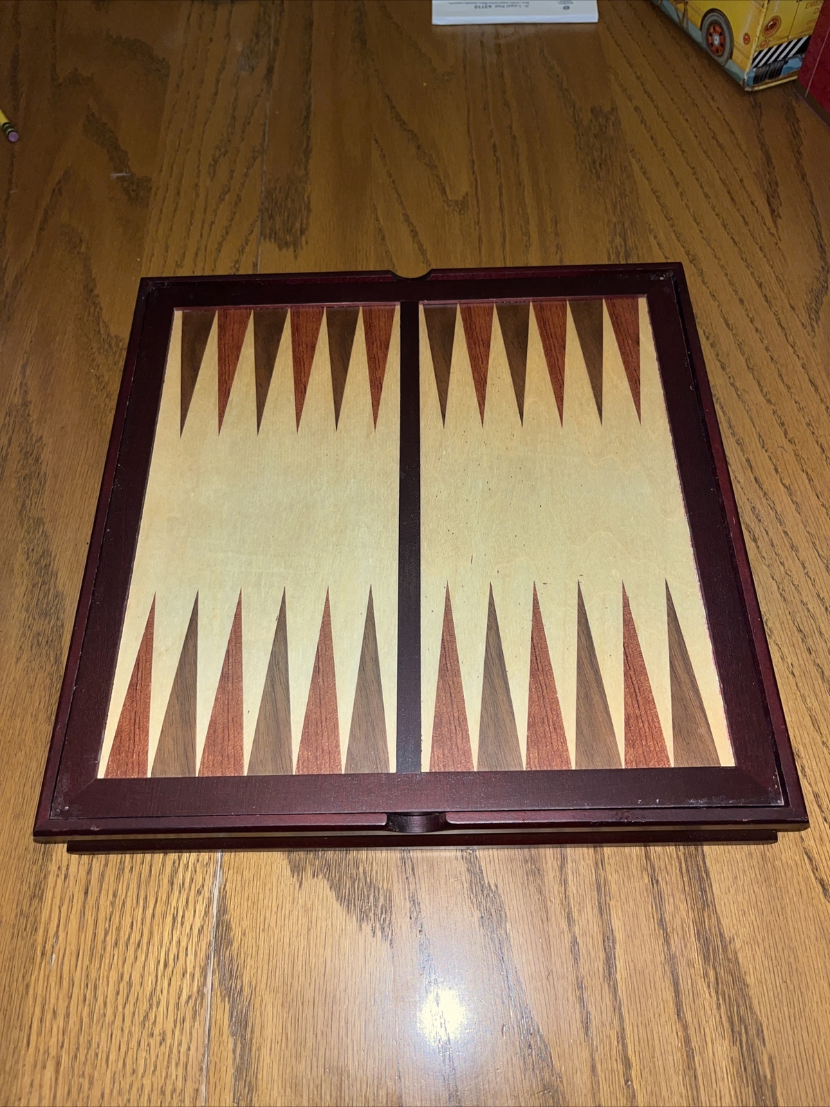 7-in-1 Chess/Checkers/Backgammon/Dominoes/Poker/Cribbage Board Game ...