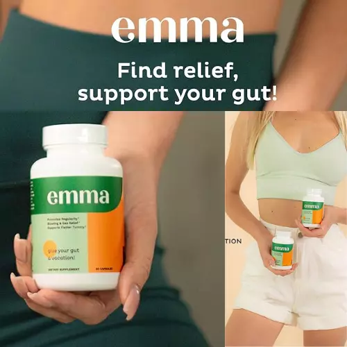 Emma Relief Supplement Konsciens Keto for Gut Bloating emma 60 Capsules ...