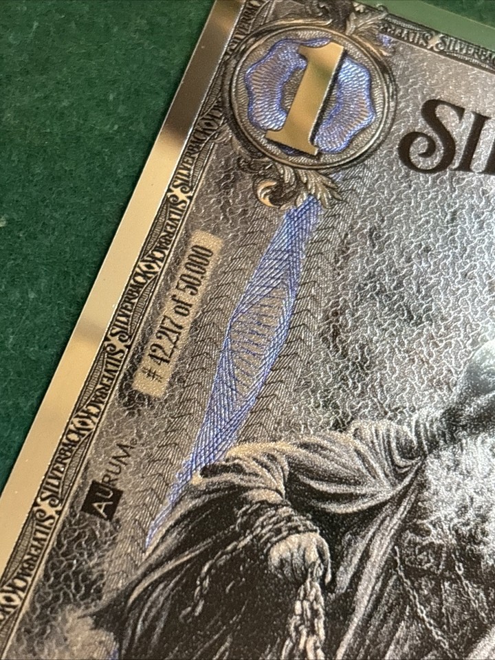 Silverback Hades Olympus, .999 PURE Silver 1/1000 Troy oz., Blue Strip ...