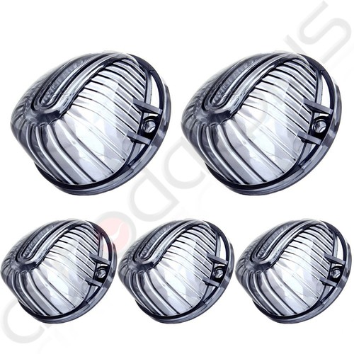 5x Smoke Round Cab Marker Light Cover Lens for Chevrolet Pickup Truck ...